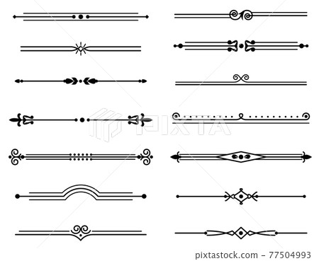 Line vintage separator. Decorative elegant... - Stock Illustration ...