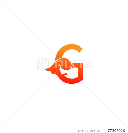 Letter G with woman face logo icon design vector - Stock Illustration ...