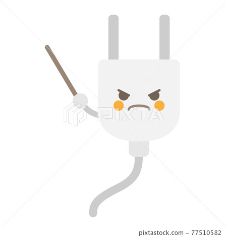 Pointer plug get angry - Stock Illustration [77510582] - PIXTA
