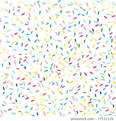 Seamless pattern with sprinkles. Vector... - Stock Illustration ...
