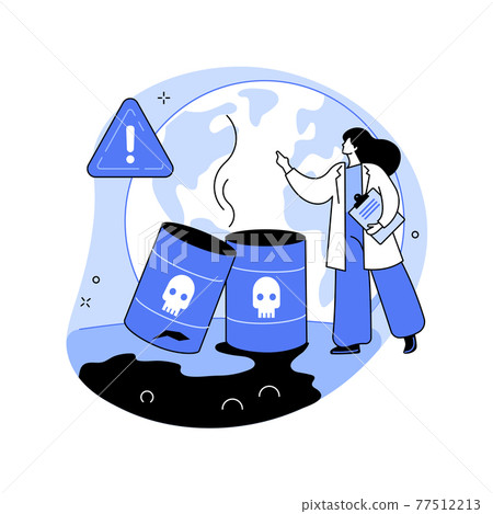 Chemical pollution abstract concept vector... - Stock Illustration ...