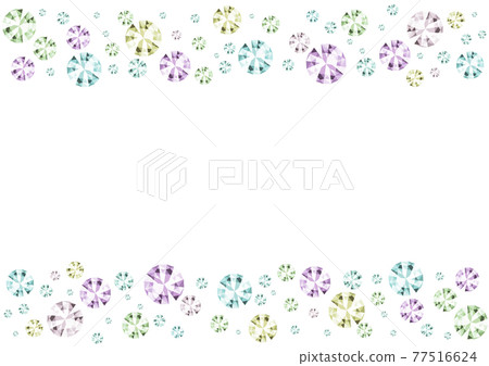 Colorful diamond frame - Stock Illustration [77516624] - PIXTA