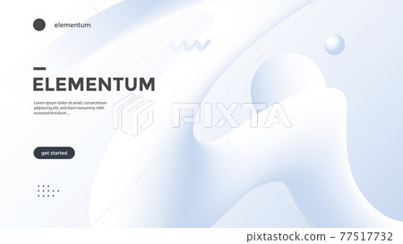 Neumorphism poster with gradient light 3d wave. - Stock Illustration ...
