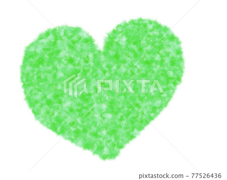 Soft brushed heart green - Stock Illustration [77526436] - PIXTA