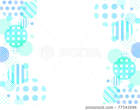 Blue polka dot moyo frame background - Stock Illustration [77542696 ...