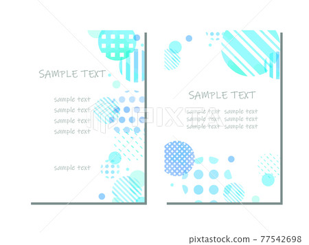Blue polka dot moyo frame background - Stock Illustration [77542698 ...