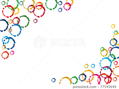Circle abstract frame of SDGs image 16 - Stock Illustration [77545649 ...