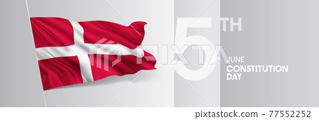 Denmark happy constitution day greeting card,... - Stock Illustration ...