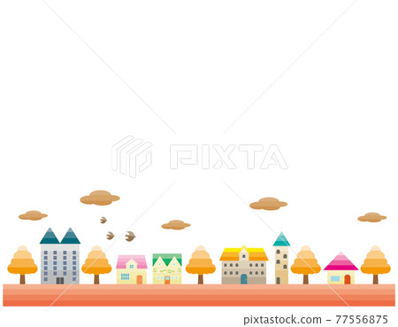 Simple cityscape and city landscape... - Stock Illustration [77556875 ...