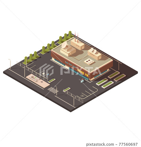 Radio Center Building Concept - Stock Illustration [77560697] - PIXTA