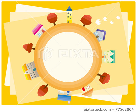 Simple cityscape and city landscape... - Stock Illustration [77562804 ...