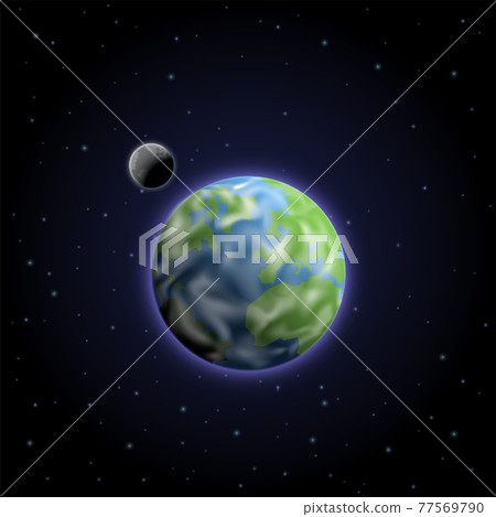 Modern Outer Space Composition - Stock Illustration [77569790] - PIXTA
