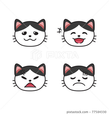 Cat Face Stick Figure