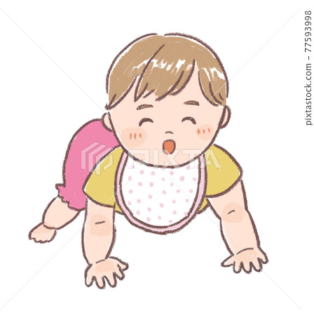 Baby laughing yes yes - Stock Illustration [77593998] - PIXTA