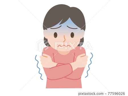 A woman with chills - Stock Illustration [77596026] - PIXTA