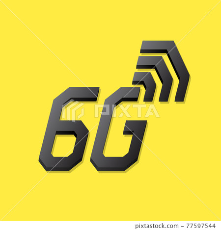 6G logo on yellow background, 6G symbol and 6G...-插圖素材 [77597544] - PIXTA圖庫