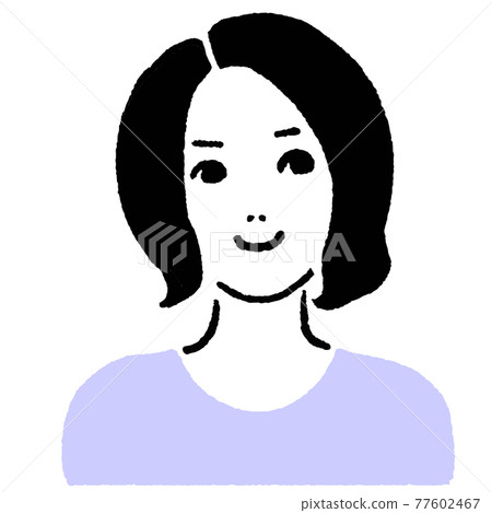 Female upper body icon - Stock Illustration [77602467] - PIXTA