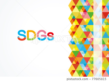 SDGs colorful image background design - Stock Illustration [77605815 ...