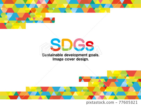 SDGs 彩色圖像背景設計-插圖素材 [77605821] - PIXTA圖庫