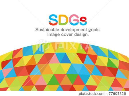 SDGs colorful image background design - Stock Illustration [77605826 ...