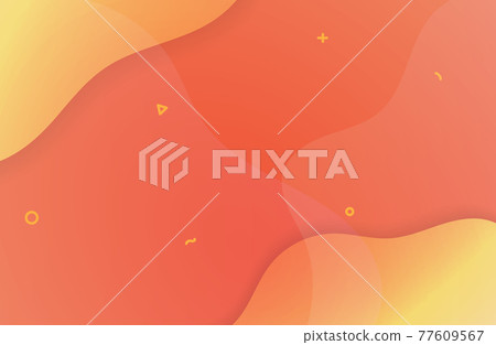 Abstract orange gradient flat design background... - Stock Illustration ...