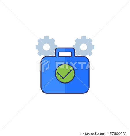 portfolio optimization, finance vector icon - Stock Illustration ...