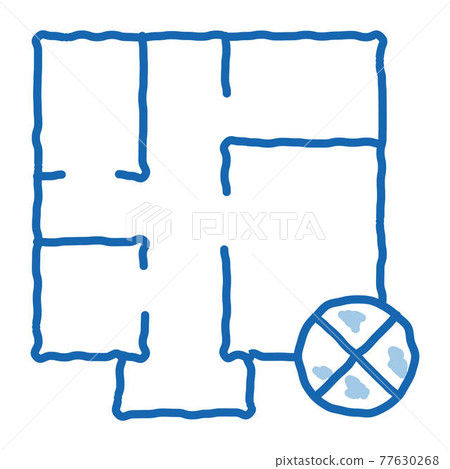 Wrong Plan doodle icon hand drawn illustration - Stock Illustration ...