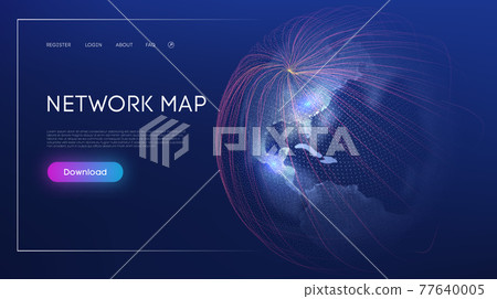Global social network. Abstract vector... - Stock Illustration ...