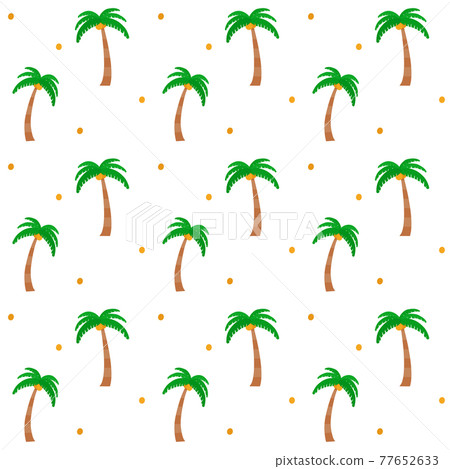 Summer tropical palm tree seamless pattern... - Stock Illustration ...