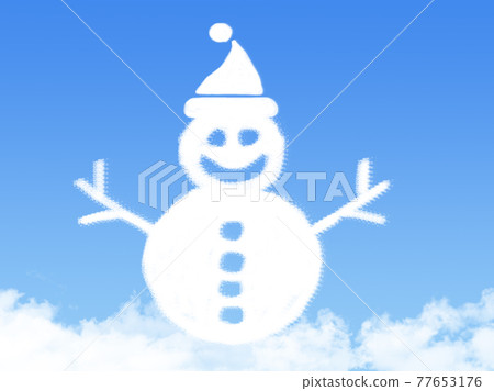 snowman cloud by christmas concept - Stock Illustration [77653176] - PIXTA