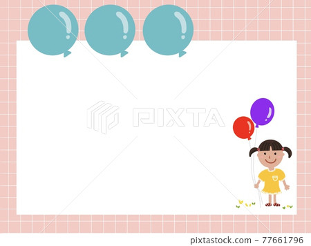 frame, child, note pad - Stock Illustration [77661796] - PIXTA