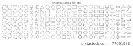 Callouts and text box sets of various shapes - Stock Illustration ...