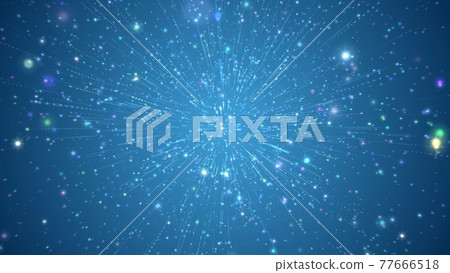 Image floating in beautiful colorful stars - Stock Illustration ...