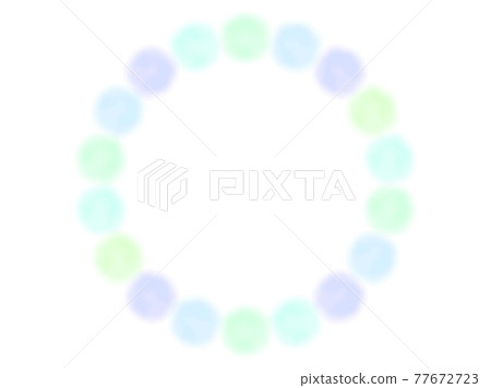Illustration frame of fluffy dots - Stock Illustration [77672723] - PIXTA