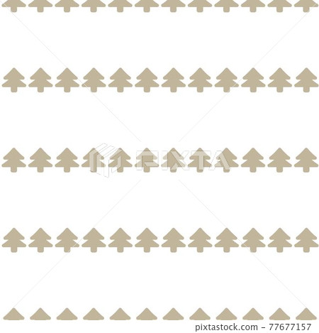 Brown Christmas Tree seamless pattern design - Stock Illustration ...