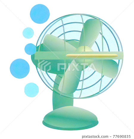 Illustration of a simple electric fan - Stock Illustration [77690835 ...