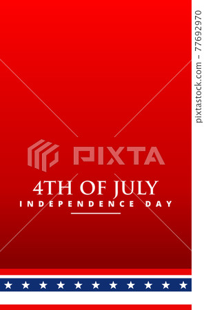 Red background holiday 4th of July USA... - Stock Illustration ...