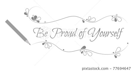 illustration with motivation text to be a strong - Stock Illustration ...