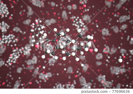 Testosterone molecule. Conceptual molecular... - Stock Illustration ...