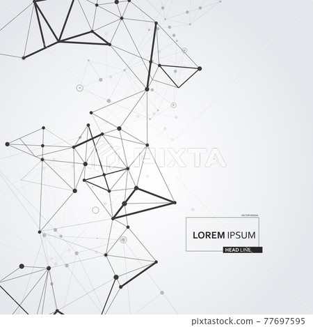 Abstract polygon background. Technology... - Stock Illustration ...