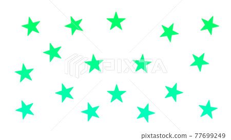 Green star pattern - Stock Illustration [77699249] - PIXTA