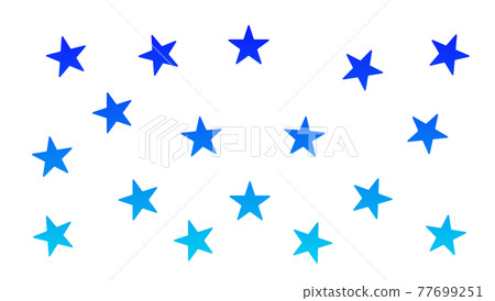 Blue star pattern - Stock Illustration [77699251] - PIXTA
