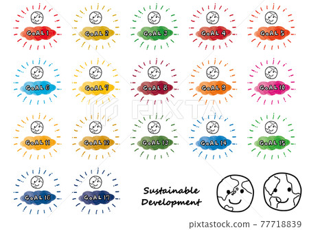 Handwritten icon set of SDGs image - Stock Illustration [77718839] - PIXTA