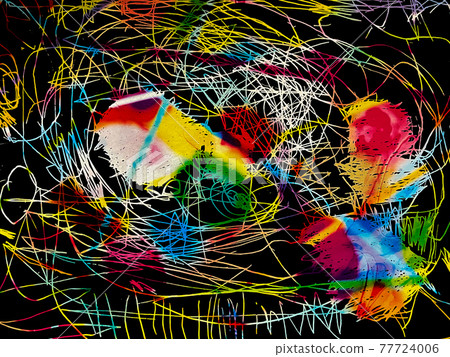 Vibrant gradient contemporary art - Stock Illustration [77724006] - PIXTA