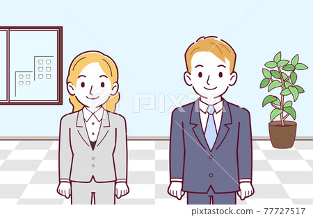 Two blonde foreign businessmen - Stock Illustration [77727517] - PIXTA