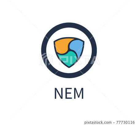 Nem Cryptocurrency Icon, Title Vector Illustration - Stock Illustration [77730116] - PIXTA