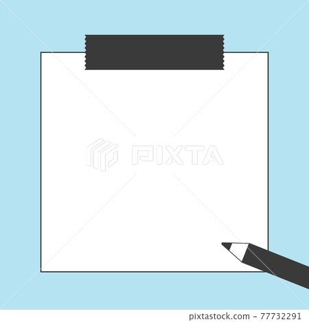 Note paper frame material, illustration... - Stock Illustration ...