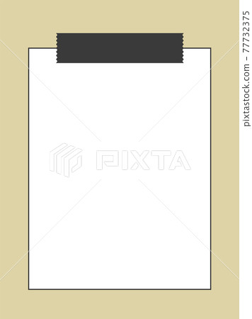 Note paper frame material, illustration... - Stock Illustration ...