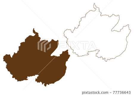 Uckermark district (Federal Republic of... - Stock Illustration ...