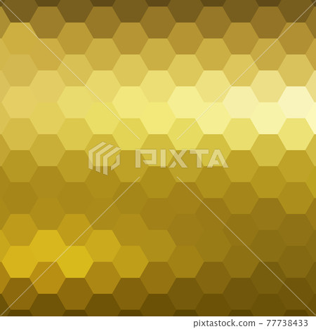Light gold vector template in a hexagonal... - Stock Illustration ...